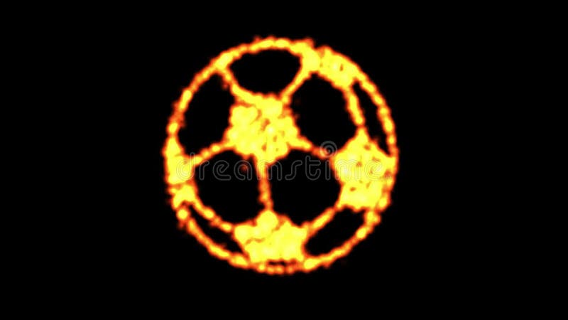 Egg Shape with Fire Effect on Plain Black Background Stock Video ...