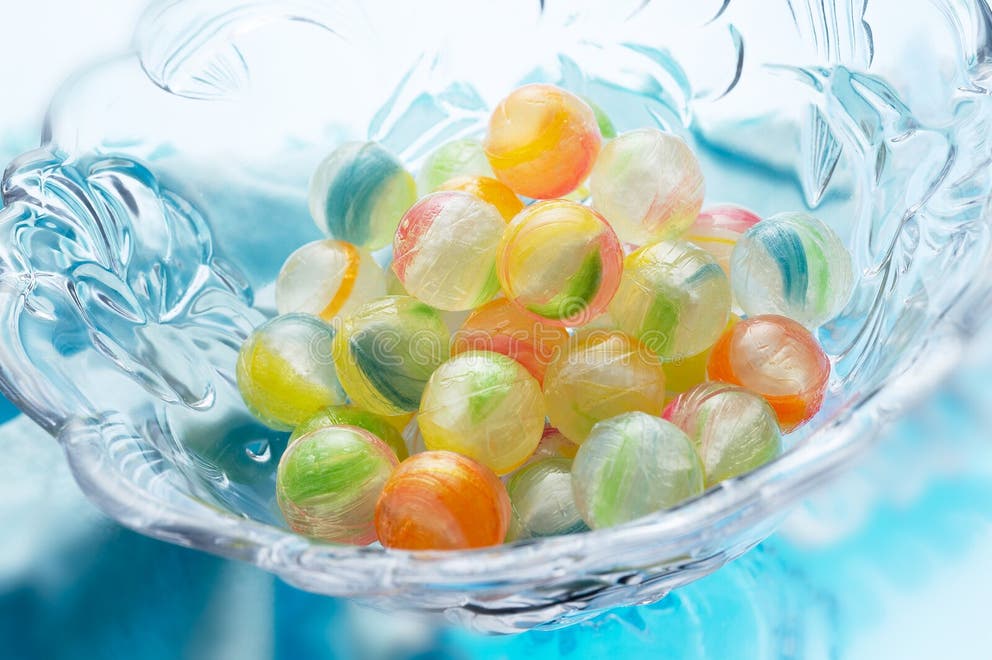Ball-shaped candy stock image. Image of junk, closeup - 14367477