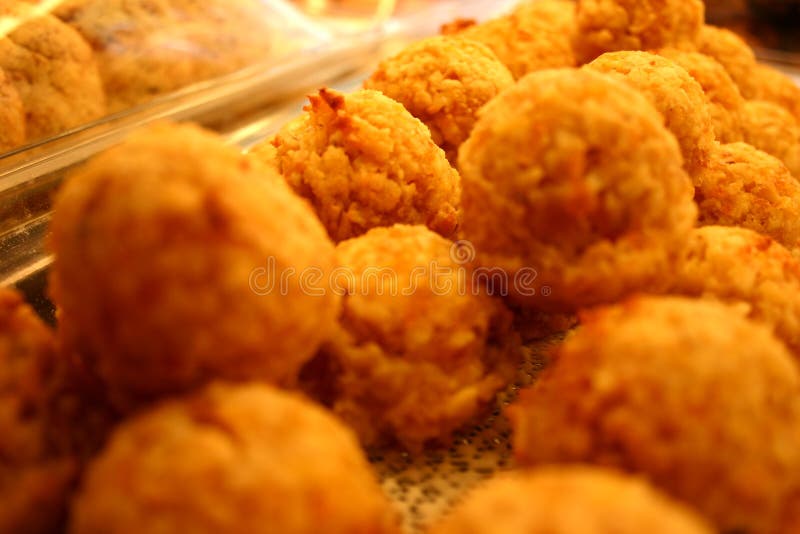 Ball-shaped cookies stock image. Image of cookies, baker - 3198869