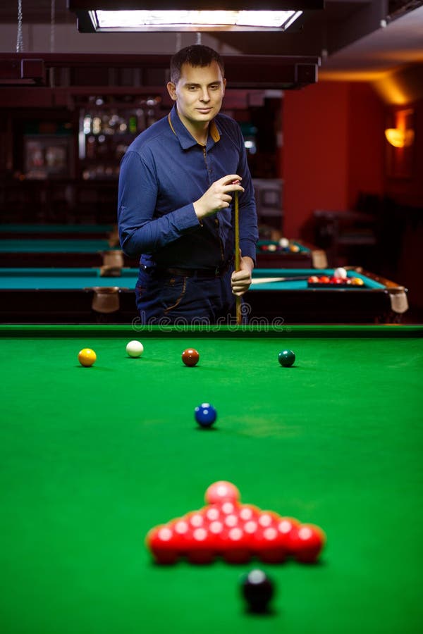 Ball and Snooker Player stock image. Image of billiards - 108593013