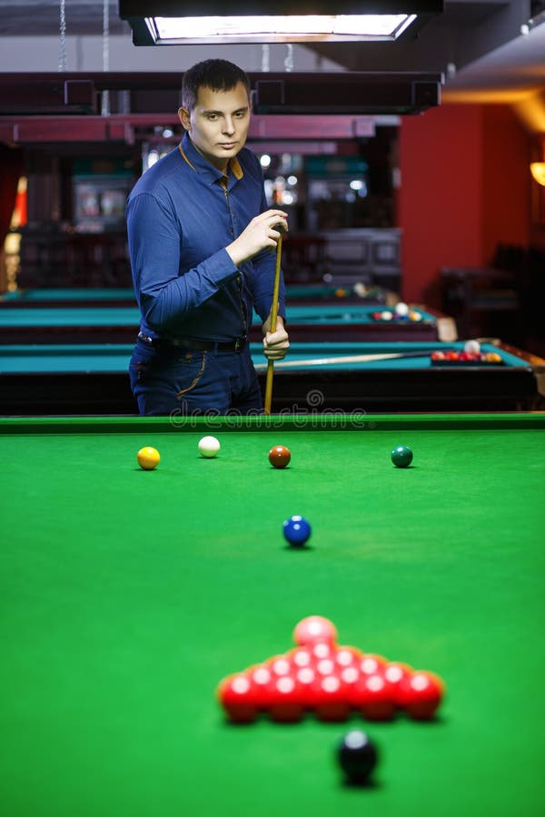 Ball and Snooker Player stock image. Image of match, closeup - 88646811
