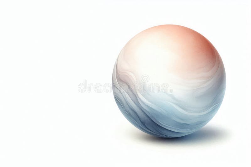 A Ball with Soft Gradient Colors and Texture. Space for Text. Stock ...