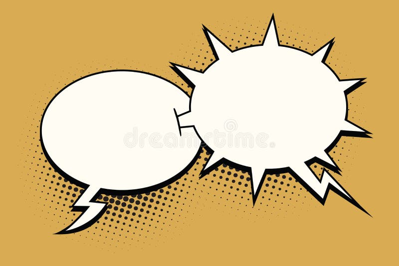 The Ball and Spikes Comic Bubble Stock Vector - Illustration of label ...