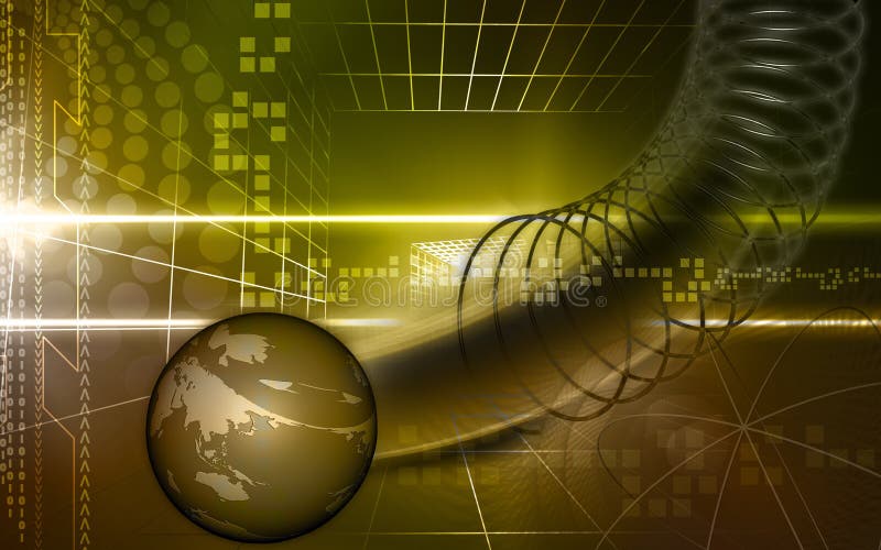 A Ball and Spring stock illustration. Illustration of dimensional - 7217894