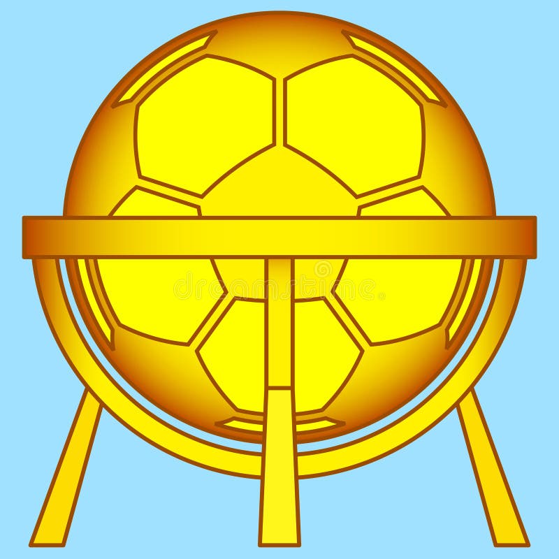 Ball on stand stock vector. Illustration of soccerball - 68476154