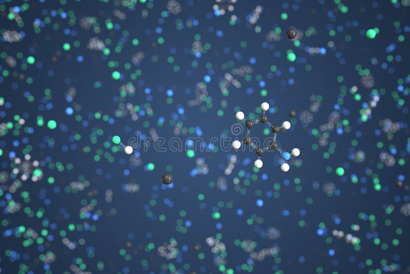 Aniline Hydrochloride Molecule, Conceptual Molecular Model. Scientific ...