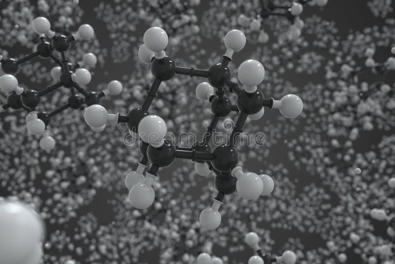 Adamantane molecular model stock illustration. Illustration of people ...