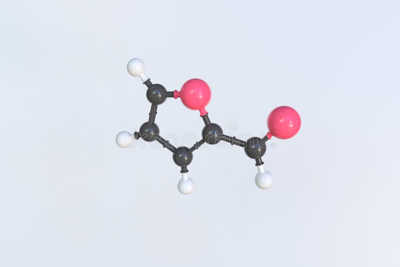 Furfural Molecule, Scientific Molecular Model, Looping 3d Animation ...