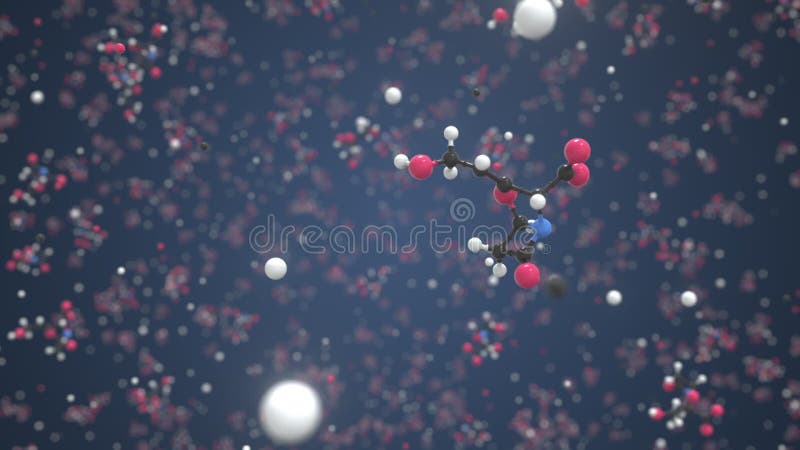 Potassium Clavulanate Molecule Made with Balls, Scientific Molecular ...
