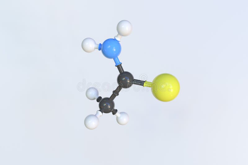 Thioacetamide Molecule, Scientific Molecular Model, Looping 3d ...