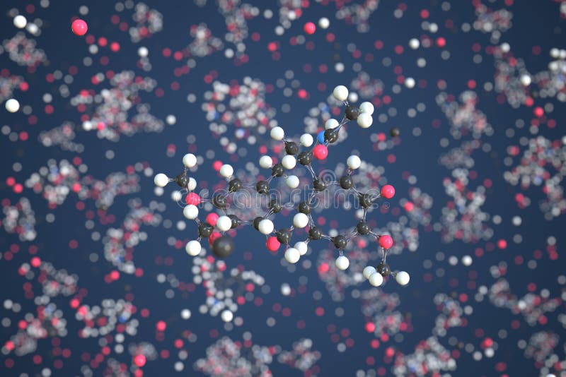 Colchicine Molecule, Molecular Structure, Antigout Agents, Ball and ...