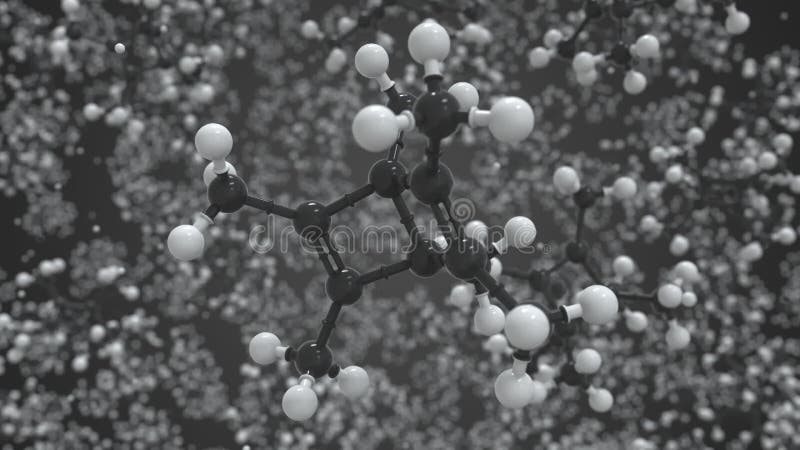 Hexamethyldewarbenzene Molecule, Scientific Molecular Model, Looping 3d ...