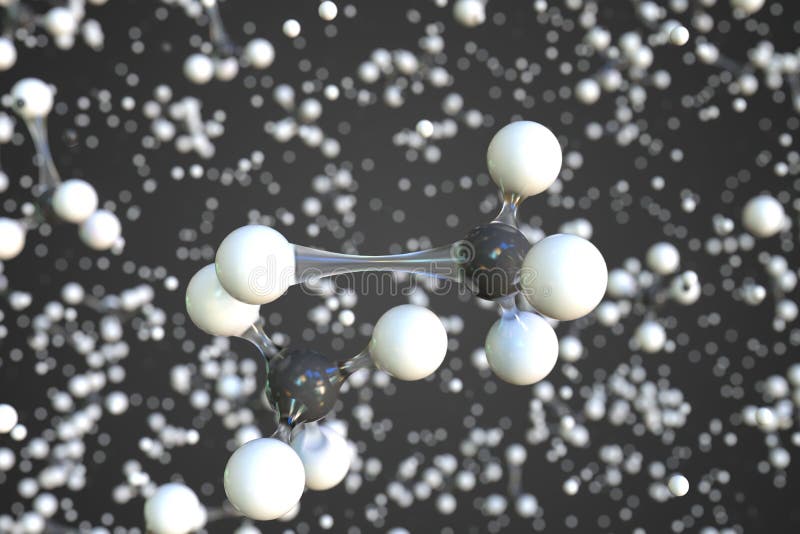 Methylmercury Molecule, Scientific Molecular Model, Looping 3d ...