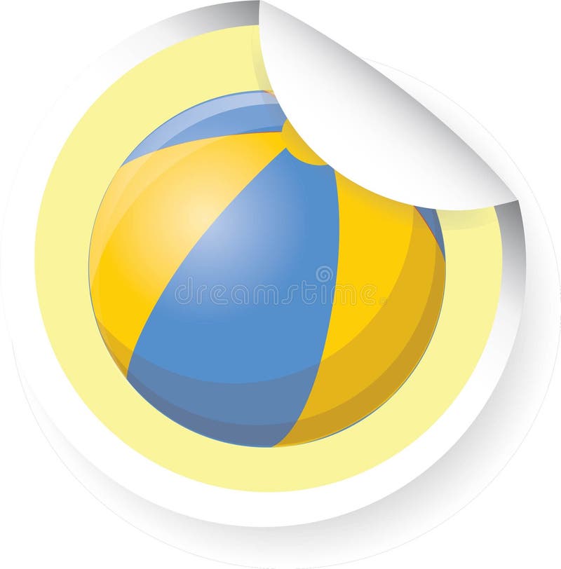 Ball sticker, vector stock vector. Illustration of sport - 54367557