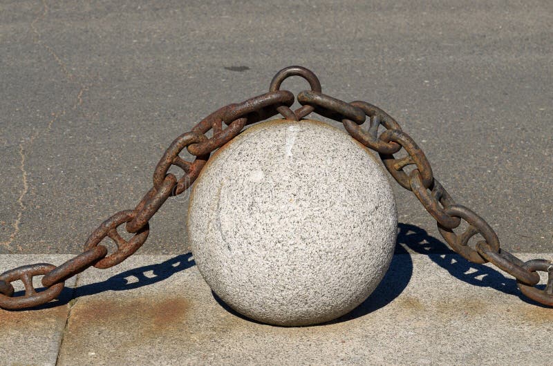 Ball of stone. stock photo. Image of stone, pavement - 77030660