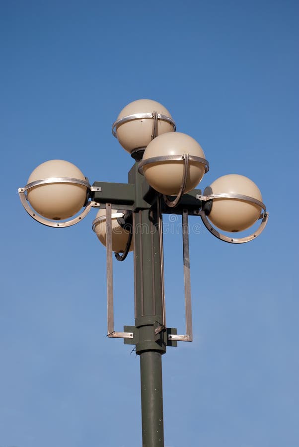 Modern Street Lamps Blank Board Stock Image - Image of design, space ...
