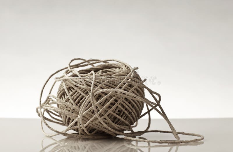 Ball of string stock image. Image of ball, knit, white - 6892359