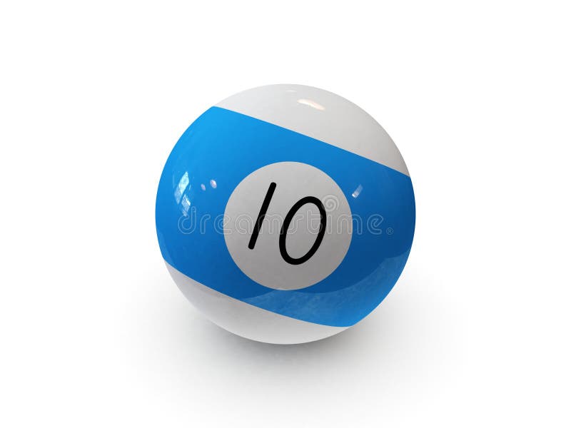 Ball ten stock illustration. Illustration of pool, sphere - 10016550