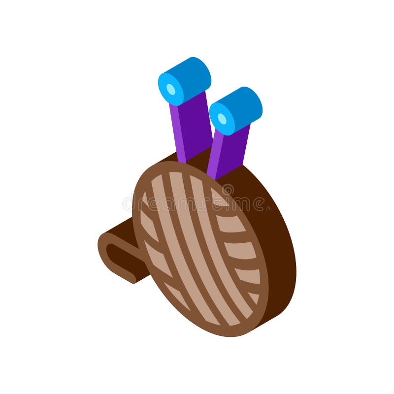 Ball of Thread Isometric Icon Vector Illustration Stock Vector ...