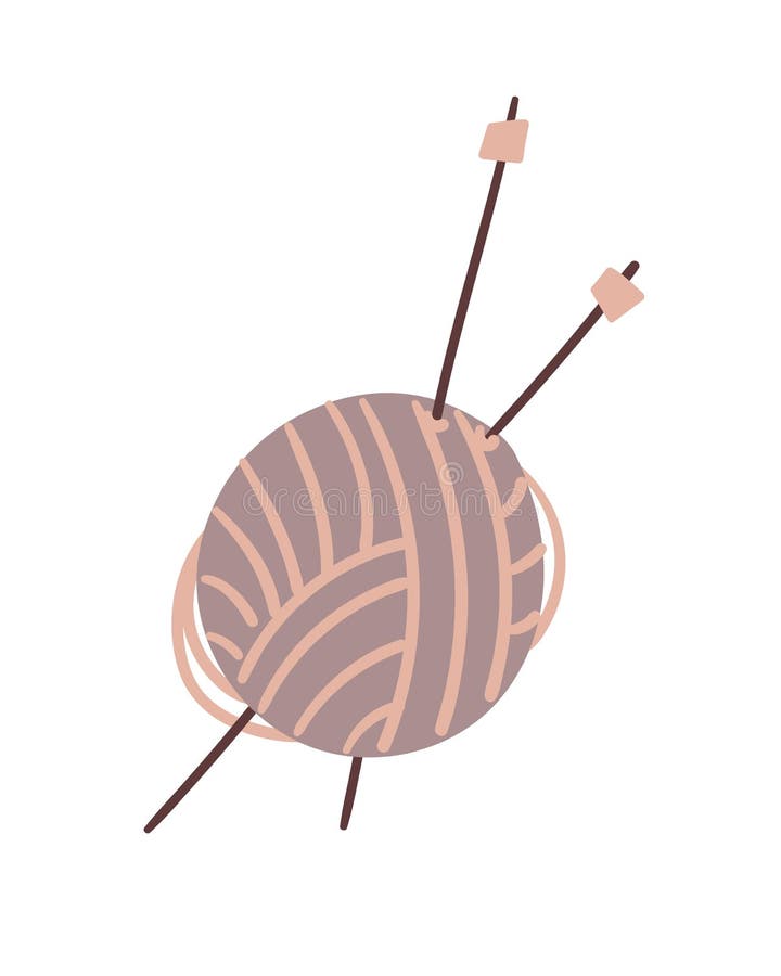 Ball of thread stock vector. Illustration of craft, needles - 242442818
