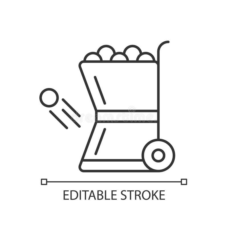 Ball pen linear icon stock vector. Illustration of write - 167722542