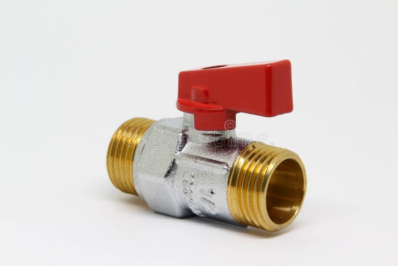 Air Valve on White Background Stock Photo - Image of equipment, steel ...