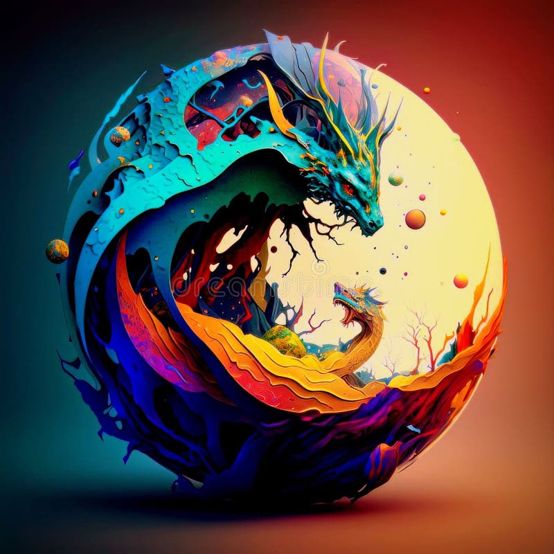 A Ball with Various Colored Pieces Inside it and There is an Image of a ...