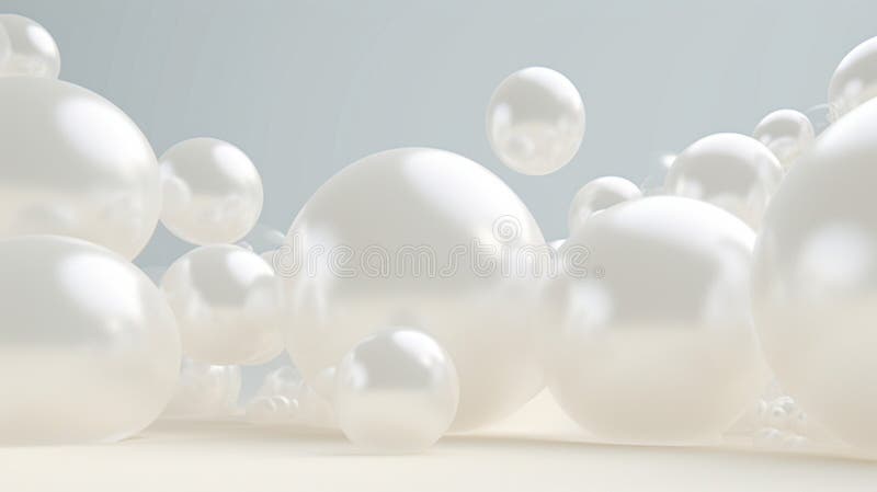 Ball White Background Abstract with Generative Ai. Sphere Pattern Stock ...