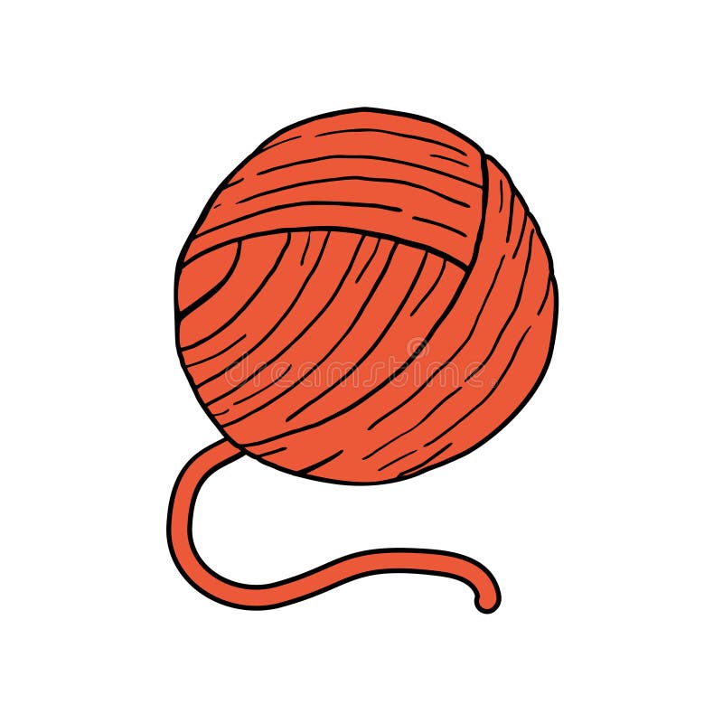 Ball of Wool Vector Icon Sign Symbol Stock Vector - Illustration of ...