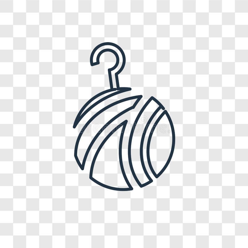 Crochet Concept Vector Linear Icon Isolated on Transparent Background ...