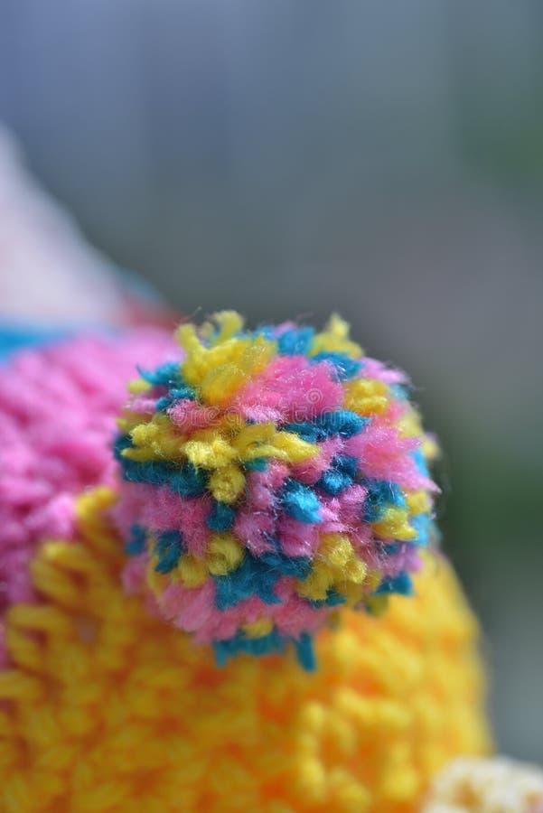 Ball Woolen Stitch crochet stock image. Image of greet - 197744521