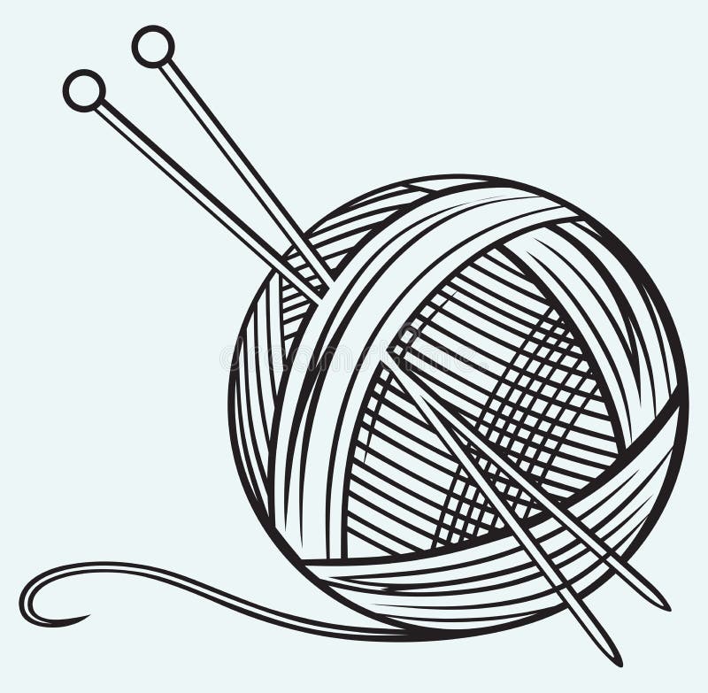Ball Yarn Drawing Stock Illustrations – 3,674 Ball Yarn Drawing Stock ...