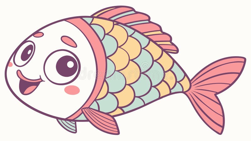 Ballan Wrasse Fish Upset Reading Police Vector Stock Vector ...