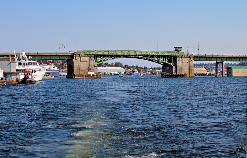Ballard Bridge stock photo. Image of modern, industry - 26862542