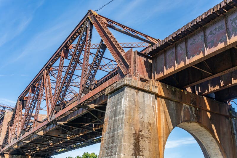 Ballard Locks Train Trestle 6 Stock Photo - Image of trestle, dramatic ...