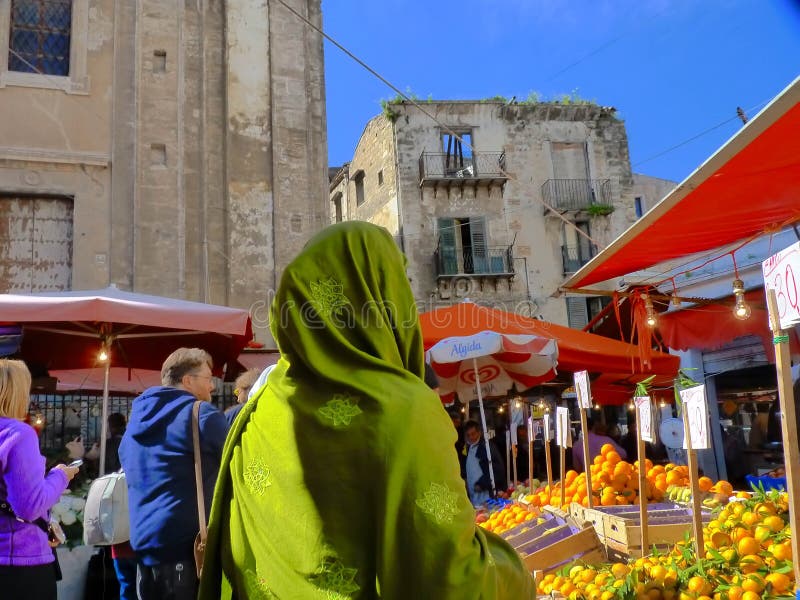 Ballaro Palermo, Sicilia imagen de archivo editorial. Imagen de imagen ...