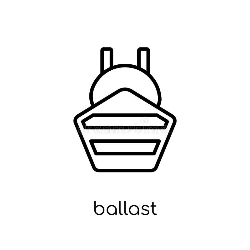 Ballast Icon in Filled, Thin Line, Outline and Stroke Style. Vector ...