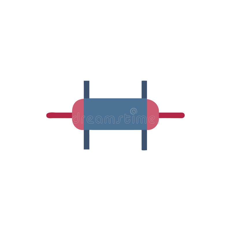 Ballast Resistor Icon for Electrical Applications Stock Illustration ...