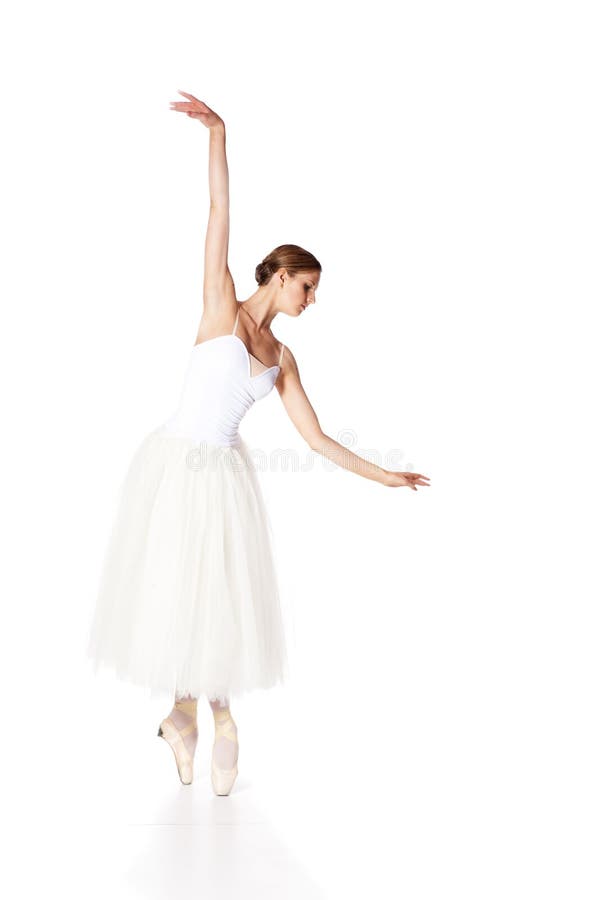 Ballet Dancer in the Flying Dress Stock Photo - Image of active, fresh ...
