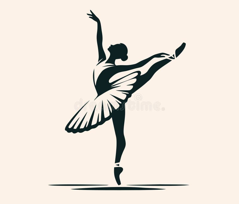 Ballerina in Arabesque Pose. the Elegance and Plasticity of Ballet ...