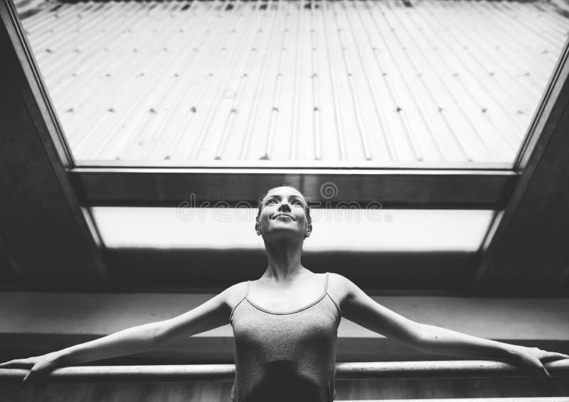 Ballerina Ballet Dance Practice Innocent Concept Stock Photo - Image of ...