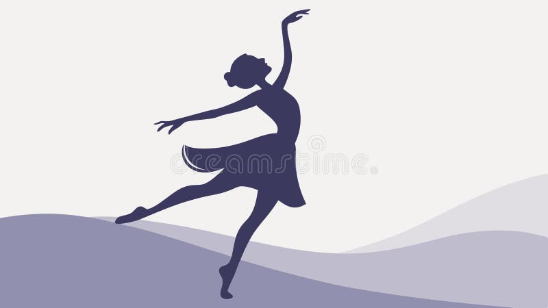 Ballerina Dancer Silhouette Graceful Pose, Vector Design Generative AI ...