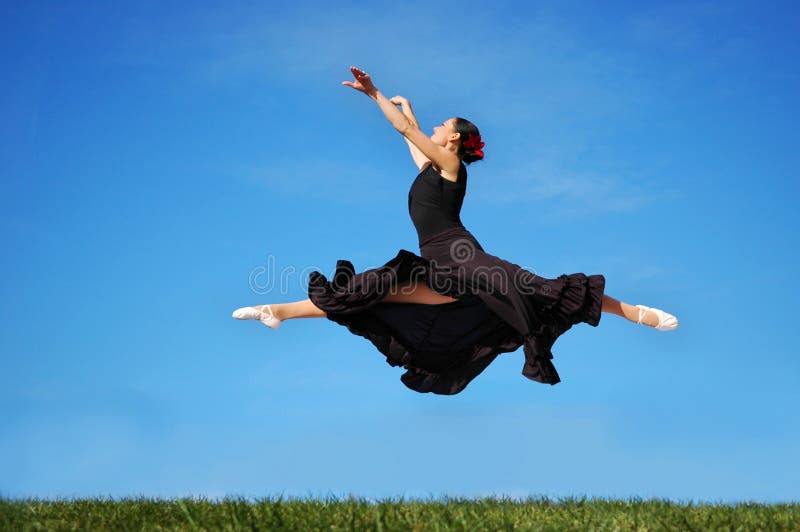 Ballerina Jumping stock image. Image of ballerina, performer - 3617793