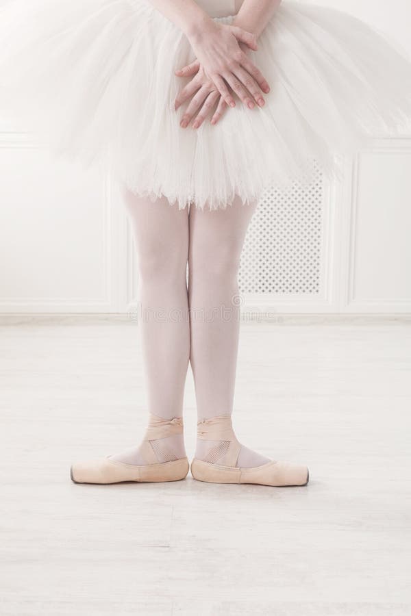 Ballerina Legs in First Position Stock Photo - Image of pink, person ...