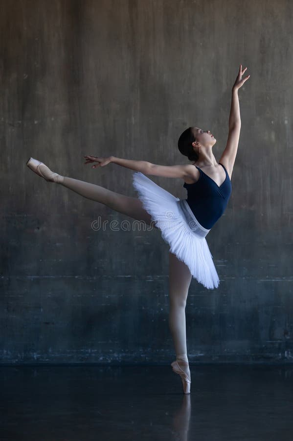 Ballerina in a pose stock photo. Image of pointe, dance - 304653094