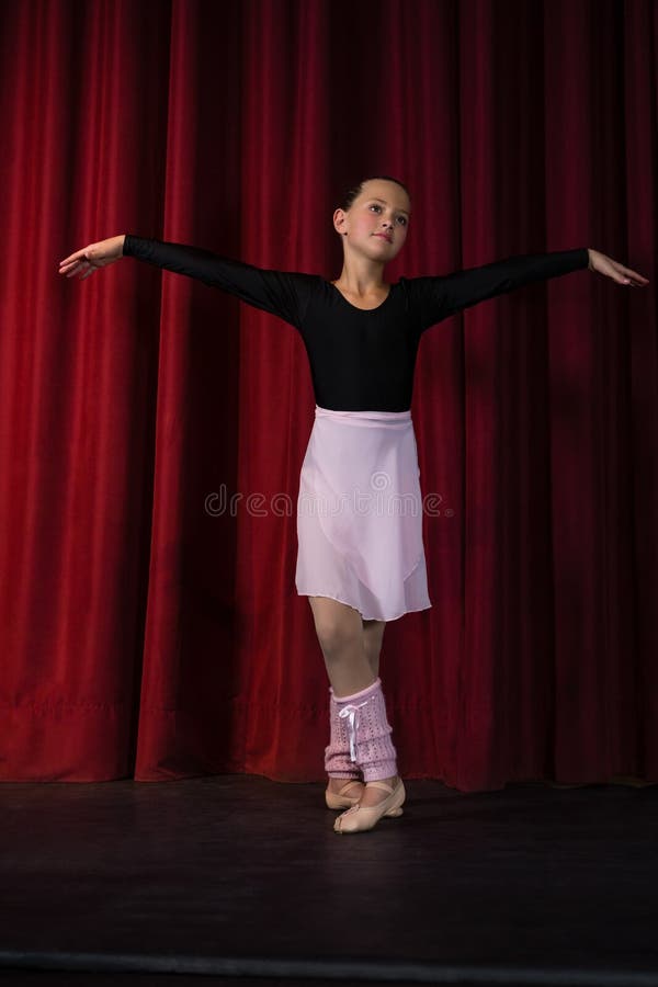 Ballerina Practicing Ballet Dance Stock Photo - Image of arms ...