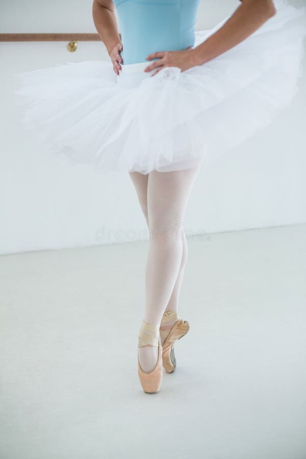 Ballerina Practicing Ballet Dance Stock Image - Image of ballerina ...
