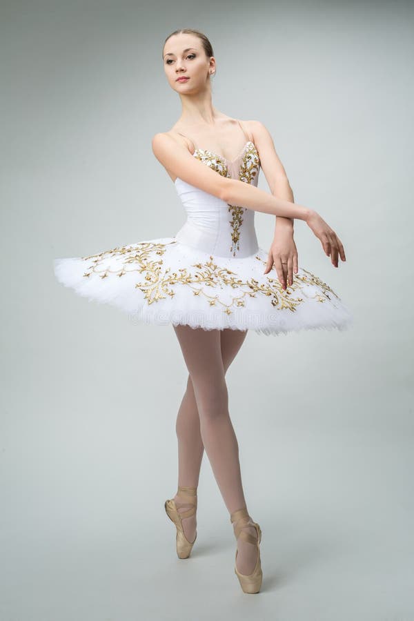 Ballerina in the studio stock image. Image of female - 65241649
