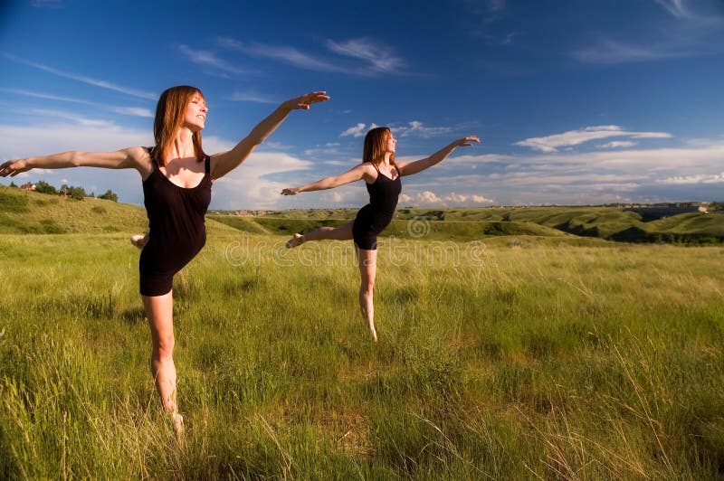 Ballerinas dancing stock photo. Image of women, caucasian - 10076770