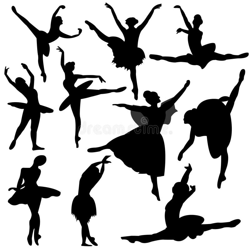 Ballerina Silhouette Dance Ballet Stock Illustrations – 8,574 Ballerina ...